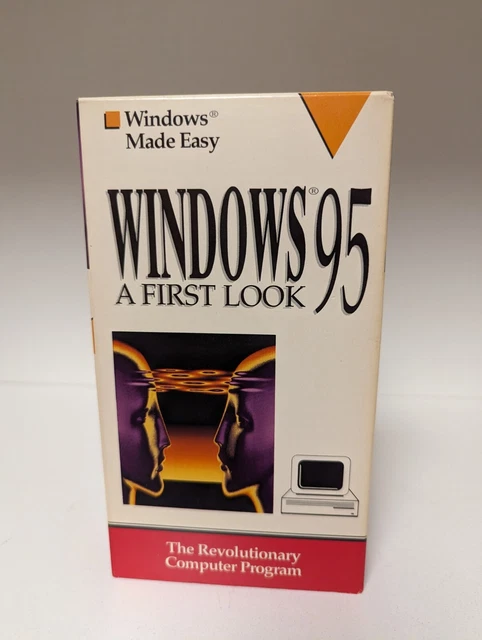 VINTAGE VHS TAPE Collectable Windows 95 A First Look, color 30 minutes ...