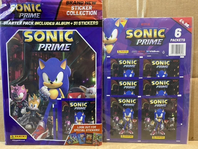PANINI SEGA NETFLIX Sonic Prime Collection Starter Pack Album & Multi ...