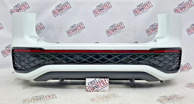 ORIGINAL VW TAYRON 57L R-Line Stoßstange Stoßfänger hinten Pure White ...