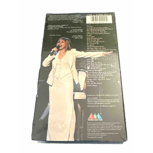 BARBRA STREISAND THE Concert Live at The Arrowhead VHS 1994 Queen of ...
