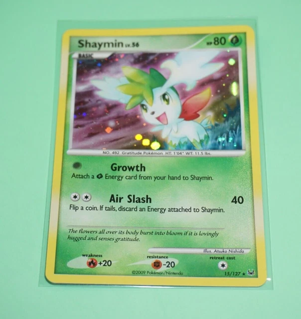 POKEMON SHAYMIN 15/127 Holo Platinum Base Set Card EUR 12,81 - PicClick IT