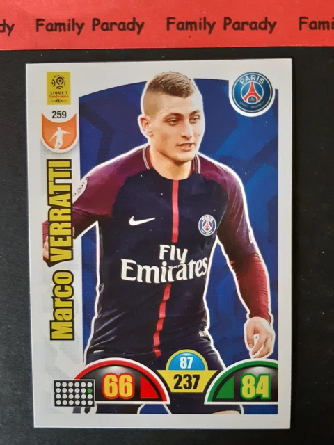 MARCO VERRATTI 259 Psg Card Panini Adrenalyn XL Foot France Ligue 1 ...