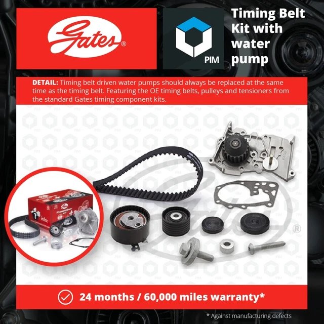 TIMING BELT & Water Pump Kit KP45671XS Gates Set 119A04687R 5671XS ...