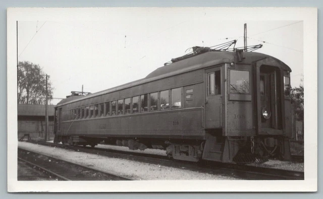 RAILROAD PHOTO - Chicago South Shore & South Bend #108 Interurban Train ...