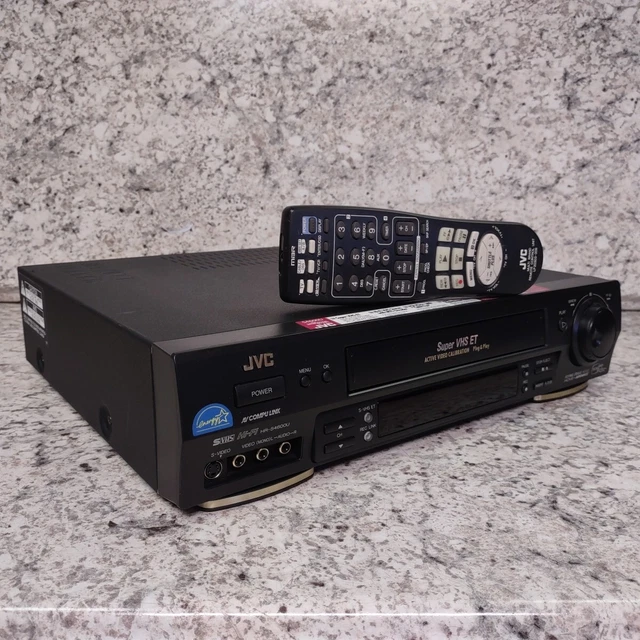 JVC HR-S4600U SUPER VHS ET VCR Hi-Fi Stereo Player Recorder Remote SVHS ...