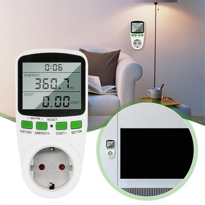 ENERGY MONITOR POWER Consumption Power Meter Wattmeter Electric Meter ...