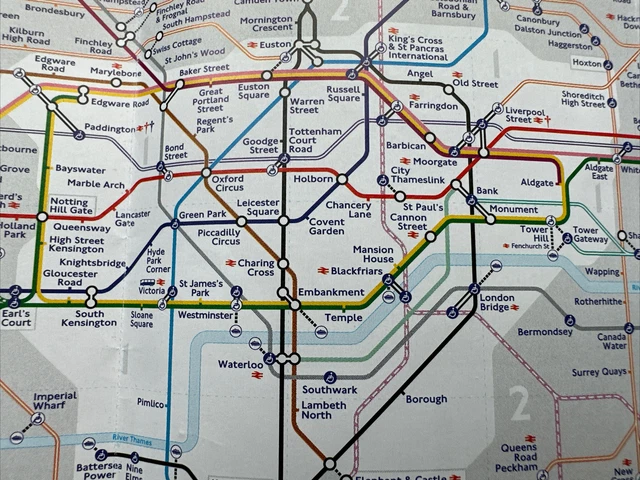 LONDON UNDERGROUND TUBE Map May 2018 £1.29 - PicClick UK