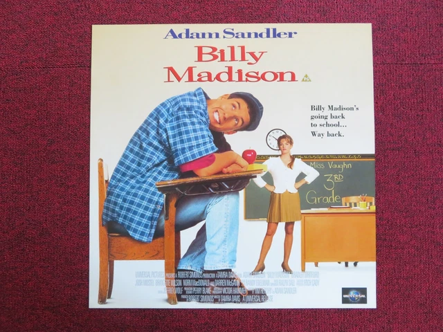 BILLY MADISON VHS Video Poster Adam Sandler Bradley Whitford 1995 £13. ...