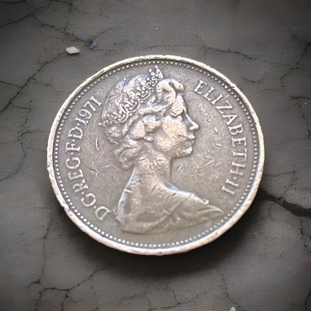 2 NEW PENCE Coin Elizabeth II British Coin. 1971 - Rare £659.35 ...