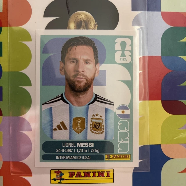 PANINI FIFA WORLD Cup 2026 Lionel Messi ARG 17 Argentina Player ...