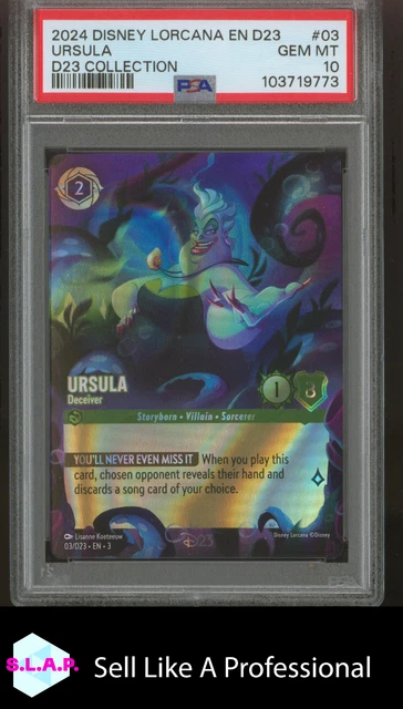 URSULA D23 COLLECTION Disney Lorcana En D23-D23 Expo Promo 2024 03 Psa ...