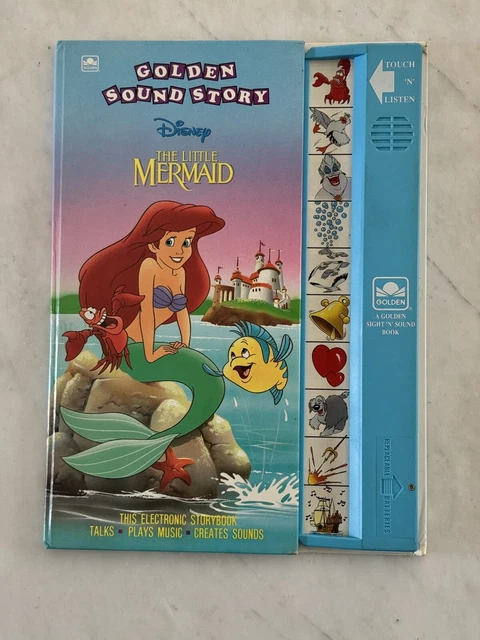 DISNEY GOLDEN SOUND Story The Little Mermaid Electronic Storybook Book ...