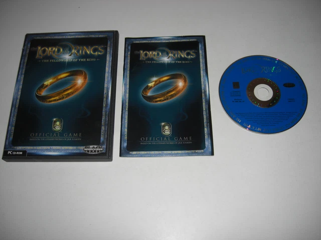 THE LORD OF The Rings THE FELLOWSHIP OF THE RING Pc Cd Rom Original ...