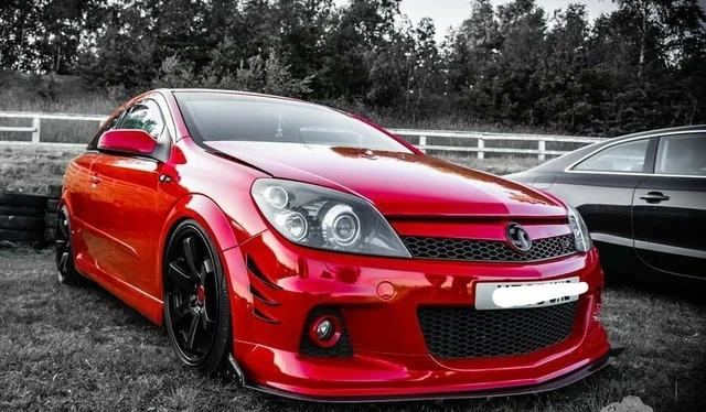 VAUXHALL OPEL ASTRA H VXR OPC Front Bumper Chin Spoiler Splitter body ...