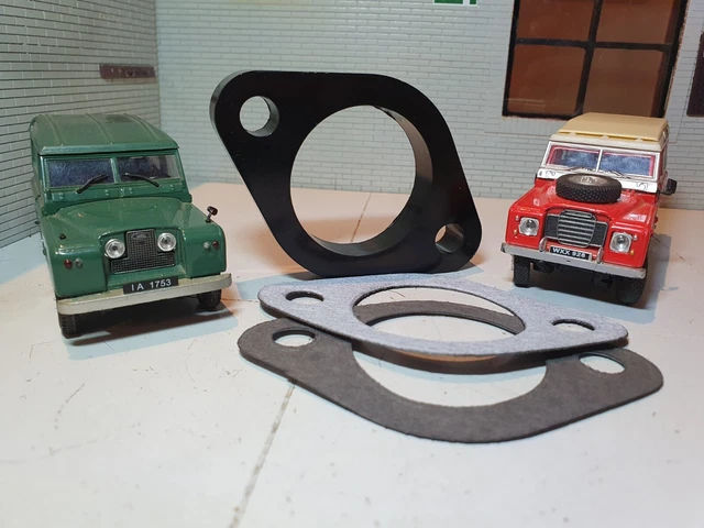 LAND ROVER SERIES 2a 3 2.25 Carburettor Manifold Spacer & Gaskets ...