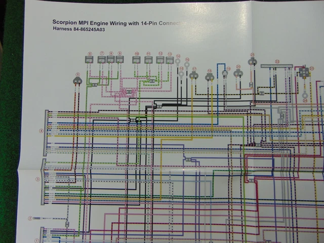 MERCRUISER BLACK SCORPION & with 14 Pin Connector Wiring Harness ...