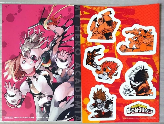 MY HERO ACADEMIA vol.39 Postcard Sticker Ochako Uraraka Himiko Toga ...