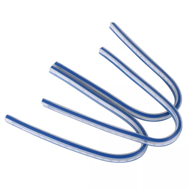 FLEXIBLE CURVE RULER Drafting Drawing Tool Plastic Vinyl 30cm Fad-xx £2 ...