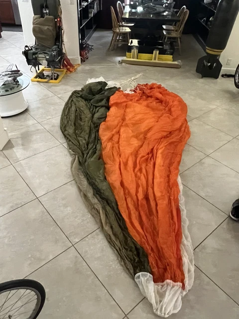 MARTIN BAKER EJECTION Seat Parachute direct pull out from a Mark 7, F-4 ...