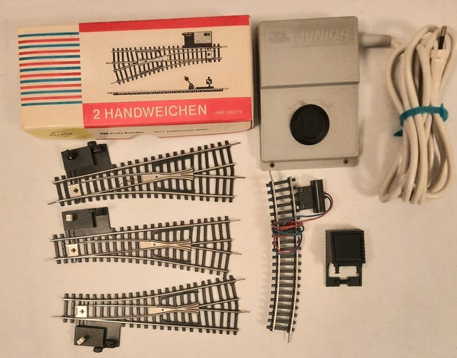 DDR PREFO/PIKO MODELLBAHN-SET H0 mit Weichen, Trafo, Gleisen ...