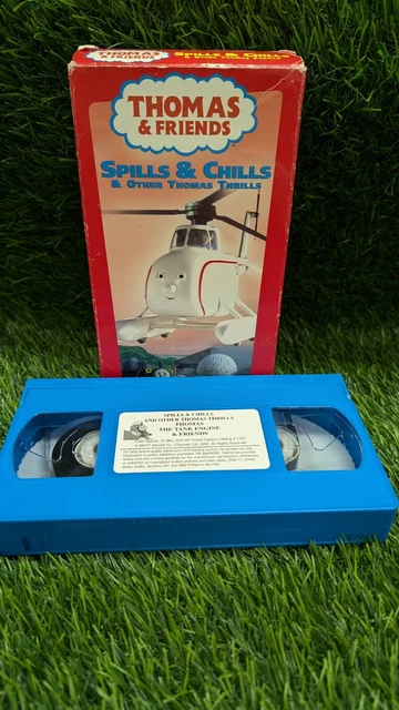 THOMAS THE TANK Engine & Friends VHS 2000 Tape Spills and Chills Blue ...