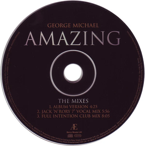 GEORGE MICHAEL - Amazing (The Mixes) (CD, Single, Dig) £11.99 - PicClick UK