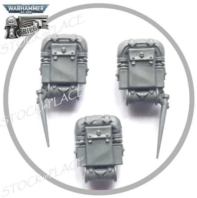 WARHAMMER 40K DEATH KORPS OF KRIEG BACKPACK x 3 (KT49* c ) Imperial ...