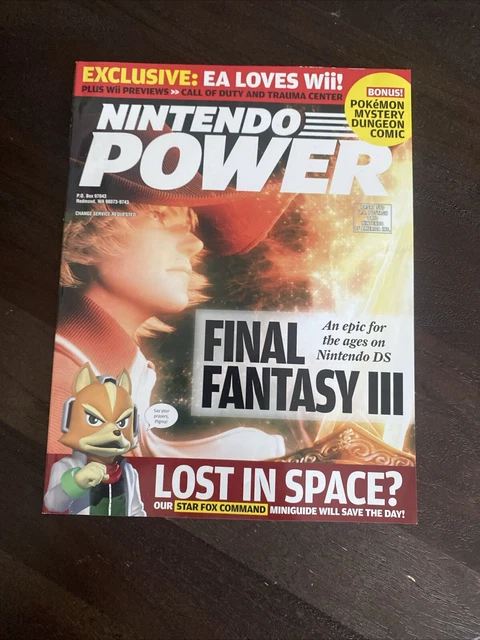 NINTENDO POWER MAGAZINE Final Fantasy 3 Vol. 208 October 2006 + Comic ...