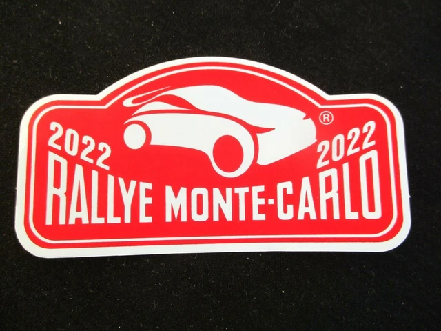 AUTOCOLLANT STICKER ADESIVO 90 eme RALLYE MONTE CARLO 2022 Vainqueur ...
