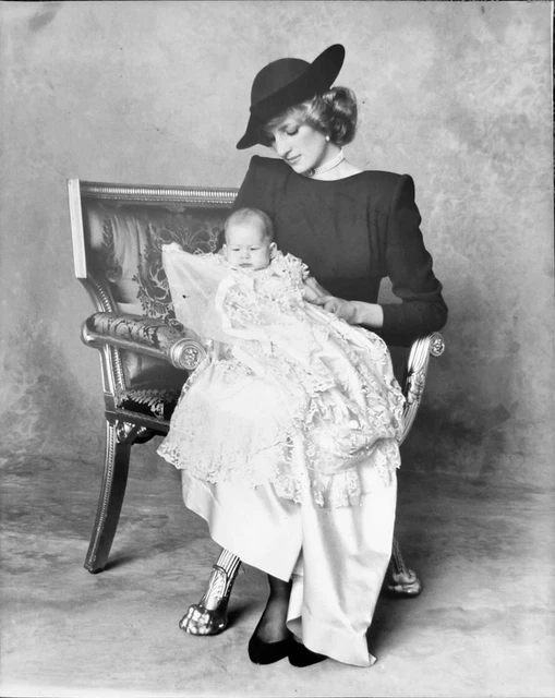 1984 LORD SNOWDON Type 1 Photo Prince Harry Christening Lady Diana ...