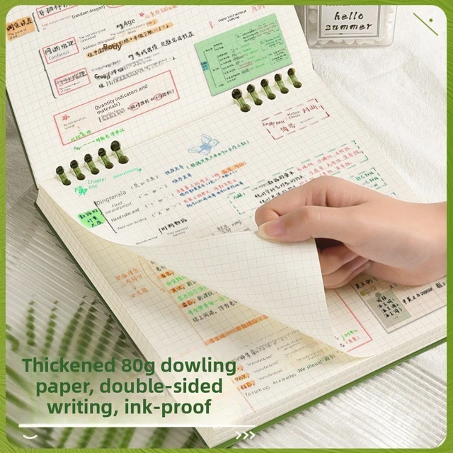 FLIP UP LOOSE-LEAF Notebook 120 Pages Hand Account Book Diary Book Gift ...