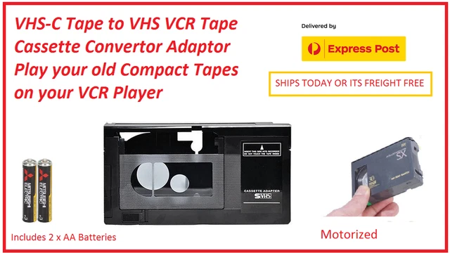 VHS-C VHSC VHS C to VHS Tape Convertor Adaptor Play old tapes on VHS ...