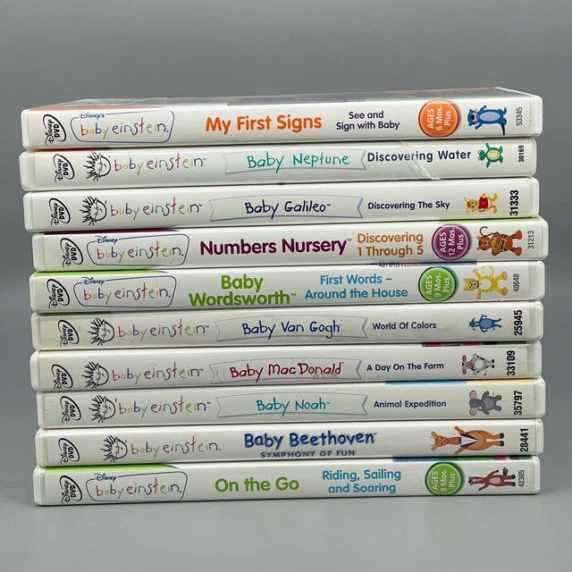DISNEY BABY EINSTEIN DVD (Signs/Galileo/Numbers/Van Gogh/Beethoven ...