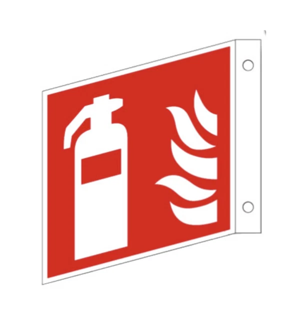 FIRE EXTINGUISHER SIGN fire protection sign 15x15 flag sign ASR ISO ...