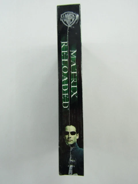 MATRIX RELOADED VHS Keanu Reeves Laurence Fishburne Watermark Sealed ...