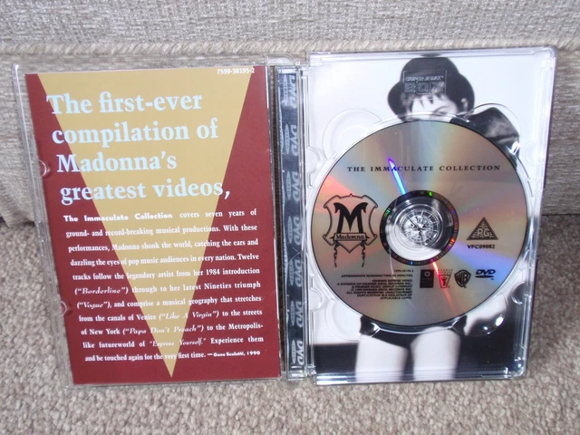 MADONNA DVD 1990 The Immaculate Collection Incredible Music Album ...