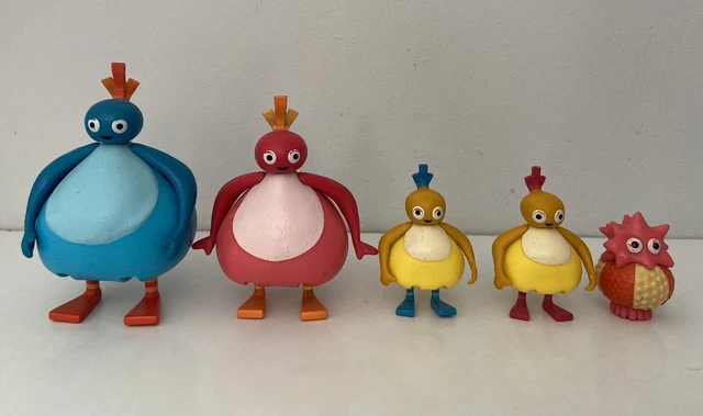 CBEEBIES TWIRLYWOOS BIG Hoo Toodloo Chickety Chick Peekaboo x 5 Toy ...