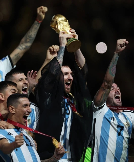 ICONIC IMAGE LIONEL MESSI WORLD CUP FINAL 2022 6x4” PHOTO GETTY QUALITY ...