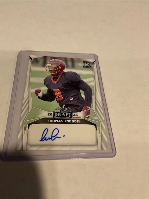 2023 LEAF DRAFT Football Base Auto #BA-TI1 Thomas Incoom EUR 2,76 ...