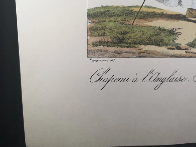 MODEDRUCK. CHAPEAU A l'Anglaise. aus der Serie Incroyables et ...