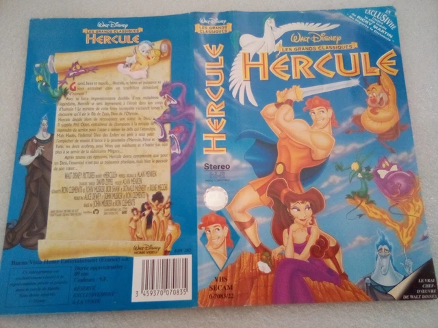 JAQUETTE VHS WALT disney hercule EUR 2,25 - PicClick FR