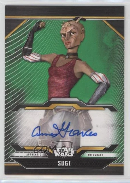 2021 TOPPS STAR Wars Bounty Hunters vert 5/75 Sugi Anna Graves en ...