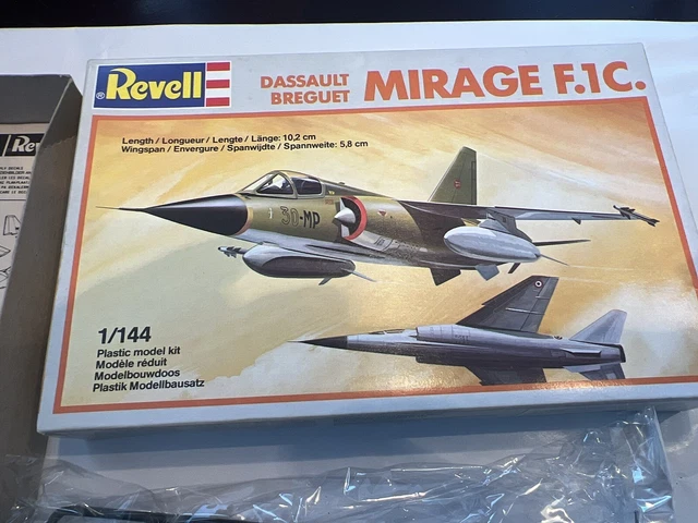 REVELL DASSAULT BREGUET Mirage F.1C. 1/144 Scale Model Kit SEALED $66. ...