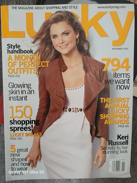 LUCKY MAGAZINE NOV 7 Keri Russell $20.00 - PicClick CA