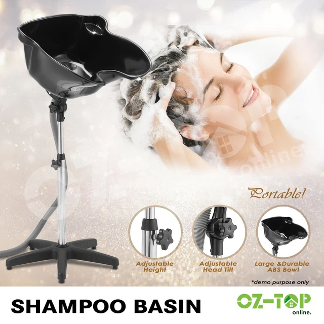 SALON MOBILE HAIR Washing Basin Portable Shampoo Backwash Drain Bowl ...