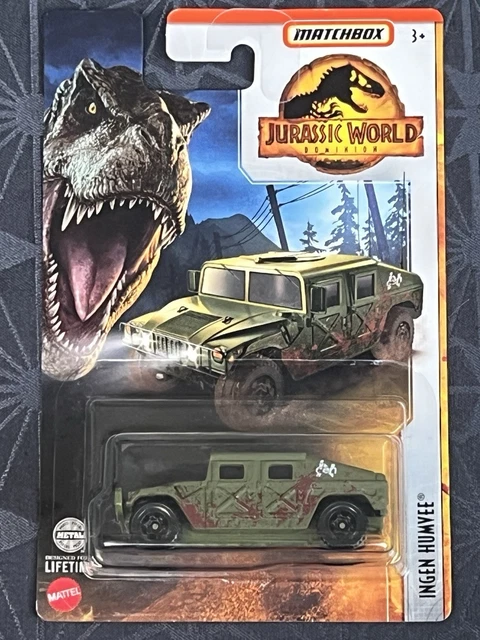 MATTEL MATCHBOX JURASSIC World Dominion INGEN Humvee H1 Hummer grün 1: ...