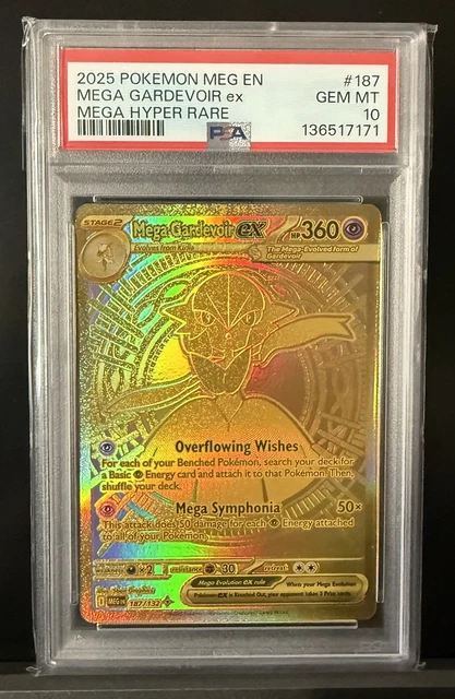 2025 POKEMON MEG En-Mega Evolution Mega Hyper Rare #187 Mega Gardevoir ...
