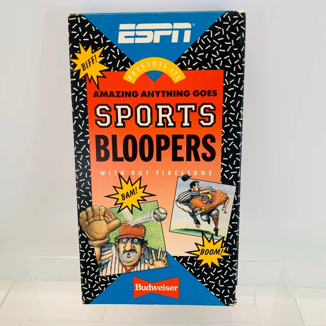 ESPN AMAZING ANYTHING Goes Sports Bloopers Roy Firestone VHS Tape £7.66 ...