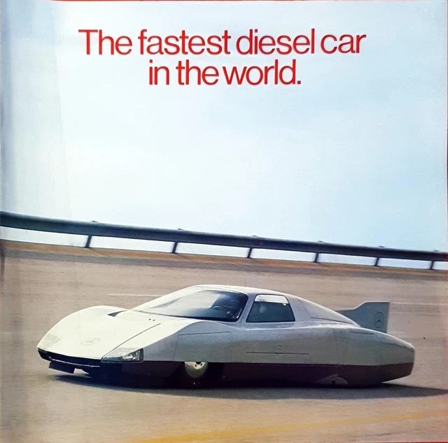 MERCEDES BENZ C111 'The fastest diesel car in the world' Brochure 1978 ...