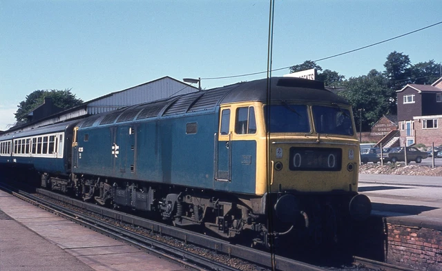 ORIGINAL 35MM SLIDE . BR Brush Class 47 Diesel Loco 47203 . Basingstoke ...